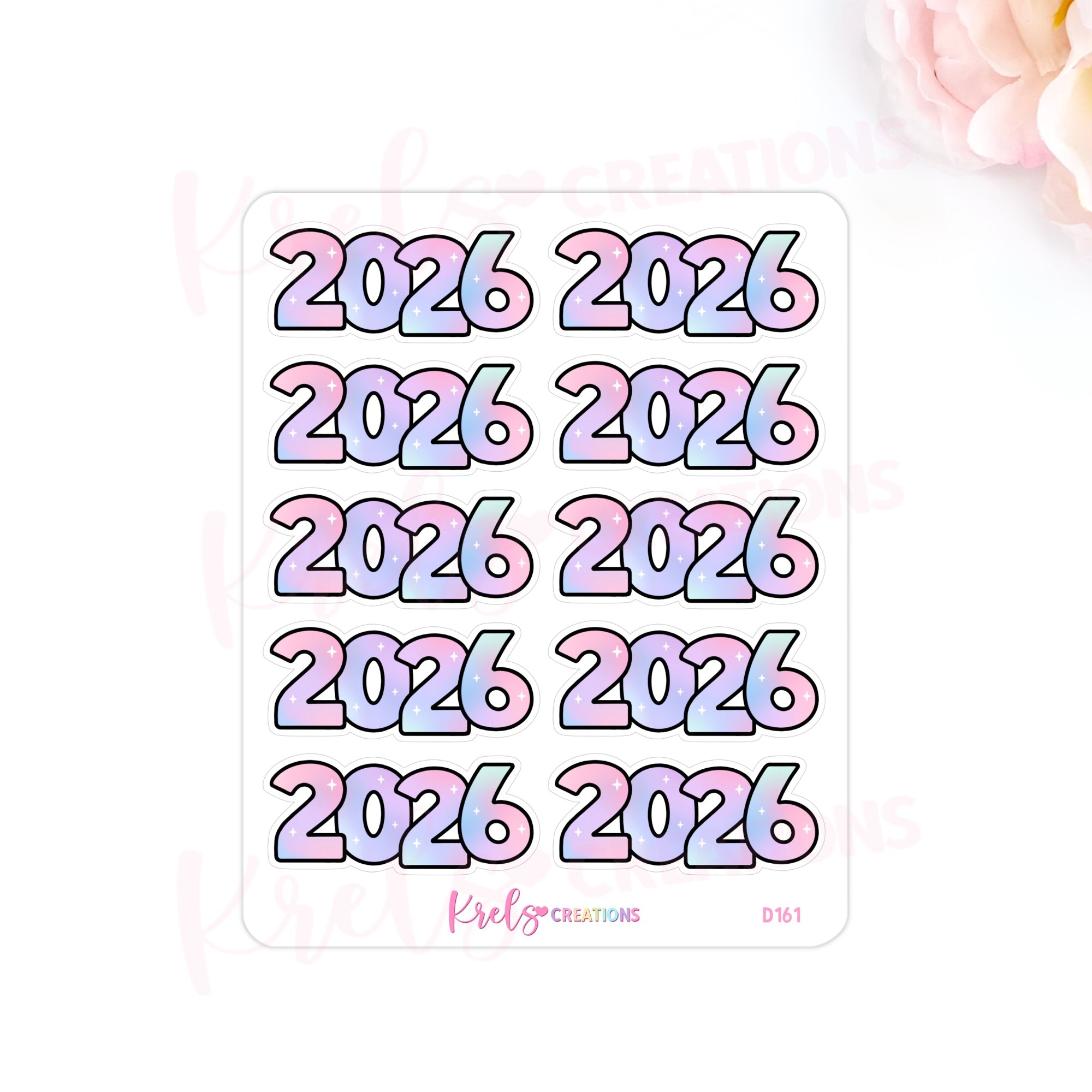 D161 | 2026 Sticker – Krels Creations